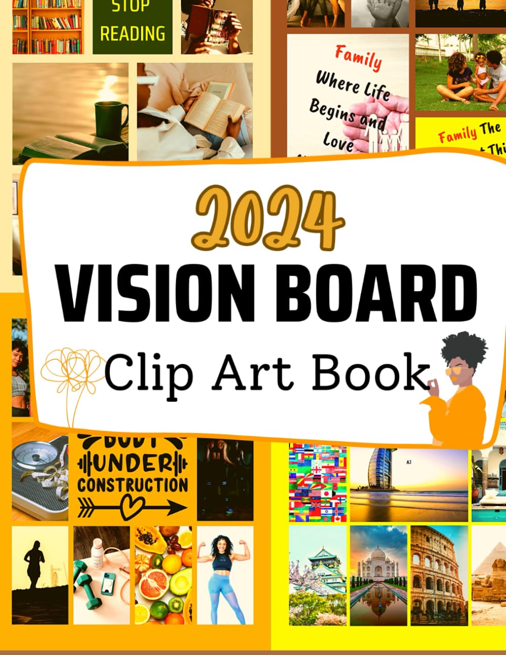2024 Vision Board Clip Art Book: Create Your Future with Powerful ...