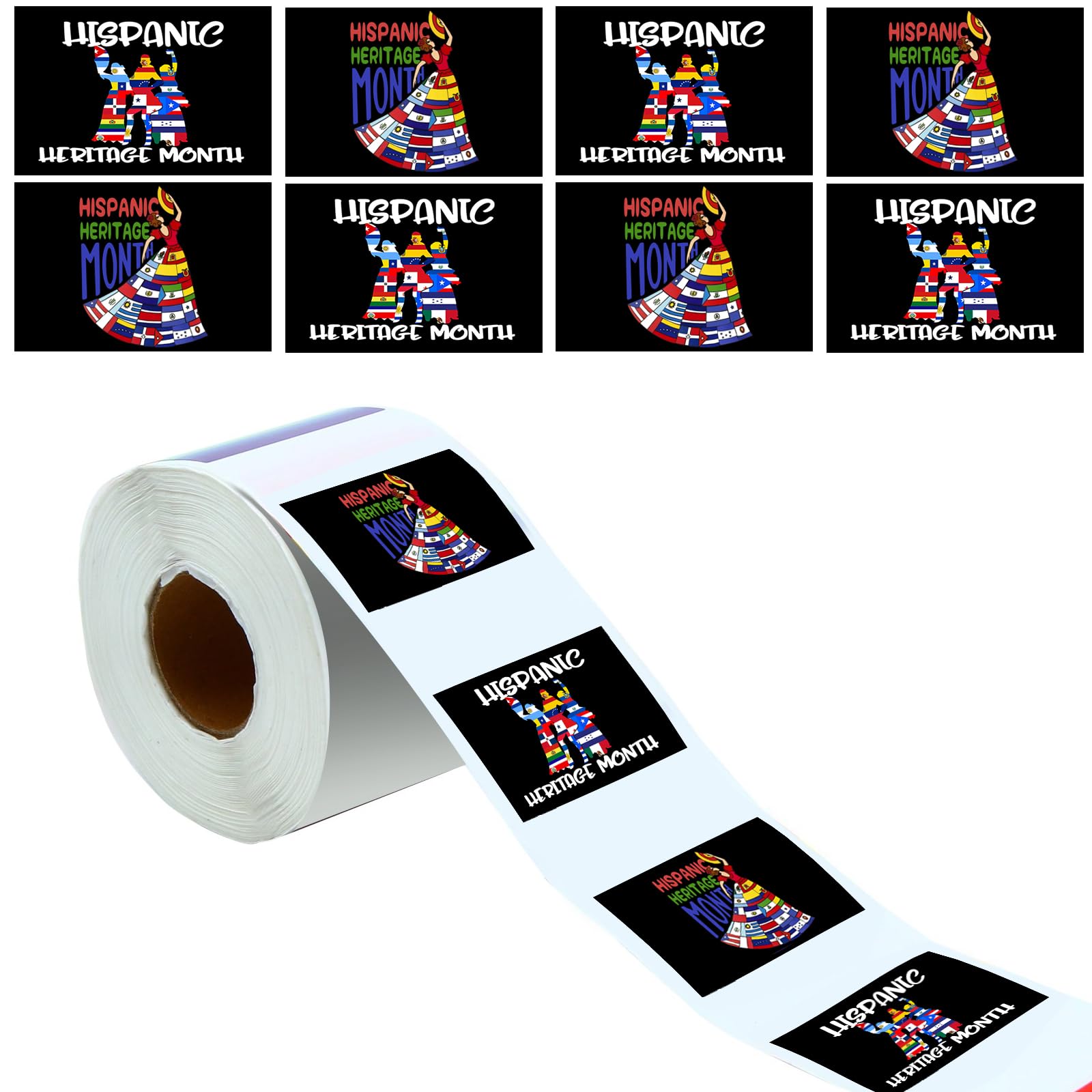 Amazon.com: 1000PCS Hispanic Countries Flag Patterns Stickers, Flags of ...