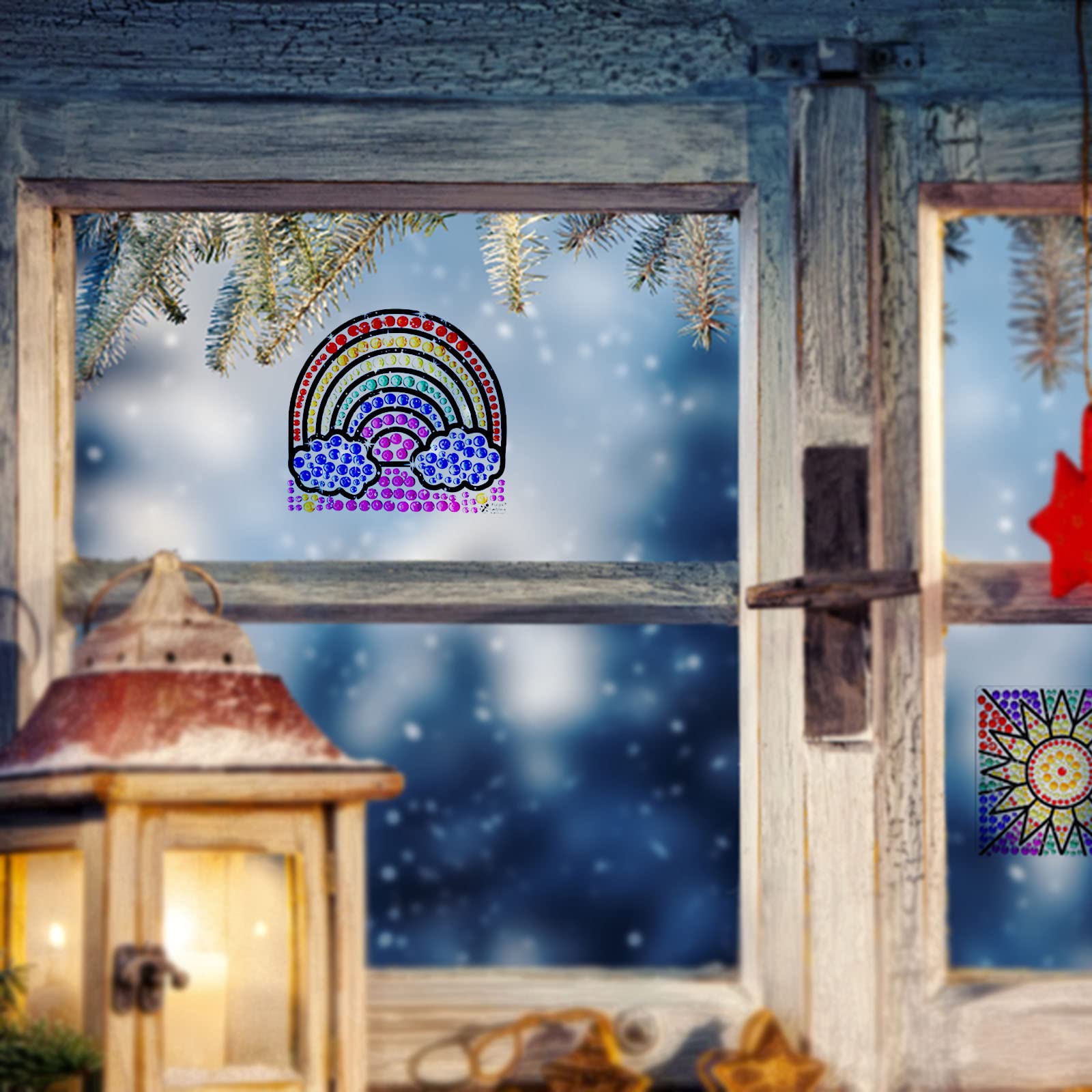 Diamond Painting Craft Kit Emoji Suncatcher Kit - DIY Gem Art Window ...