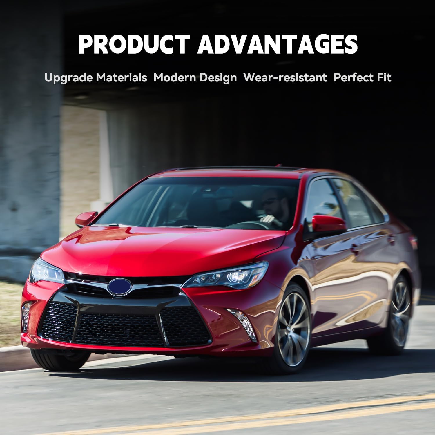 Snapklik.com : Partzer Front Bumper Upper Lower Grille Assembly Grill ...