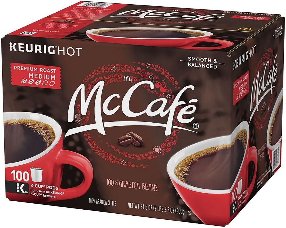 Amazon.com: McCafé Premium Medium Roast K-Cup Coffee Pods (100 Pods ...