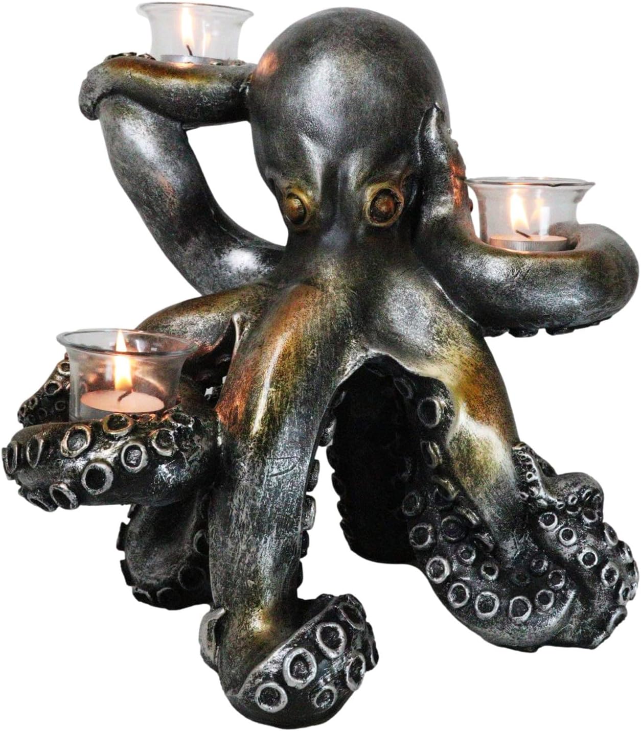 Amazon.com: Iron Octopus Tealight Holder - Decorative Octopus Candle ...