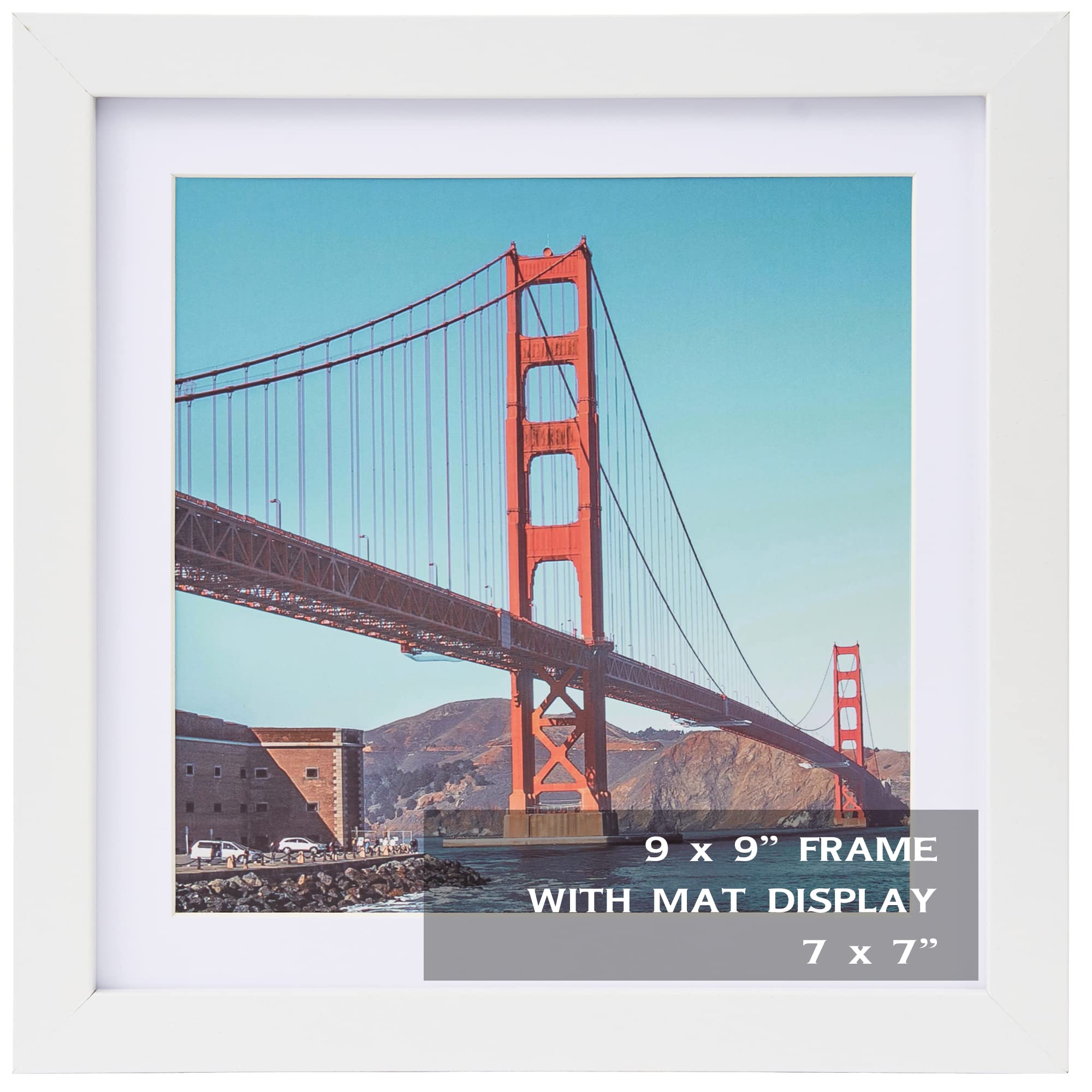 Amazon.com - OMISHE 9x9 inch Picture Frame White for Wall Hanging or ...