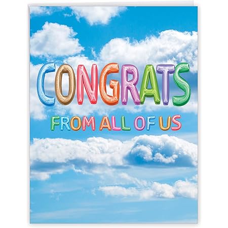 Amazon.com : Big Dot of Happiness Congrats - Congratulations Giant ...