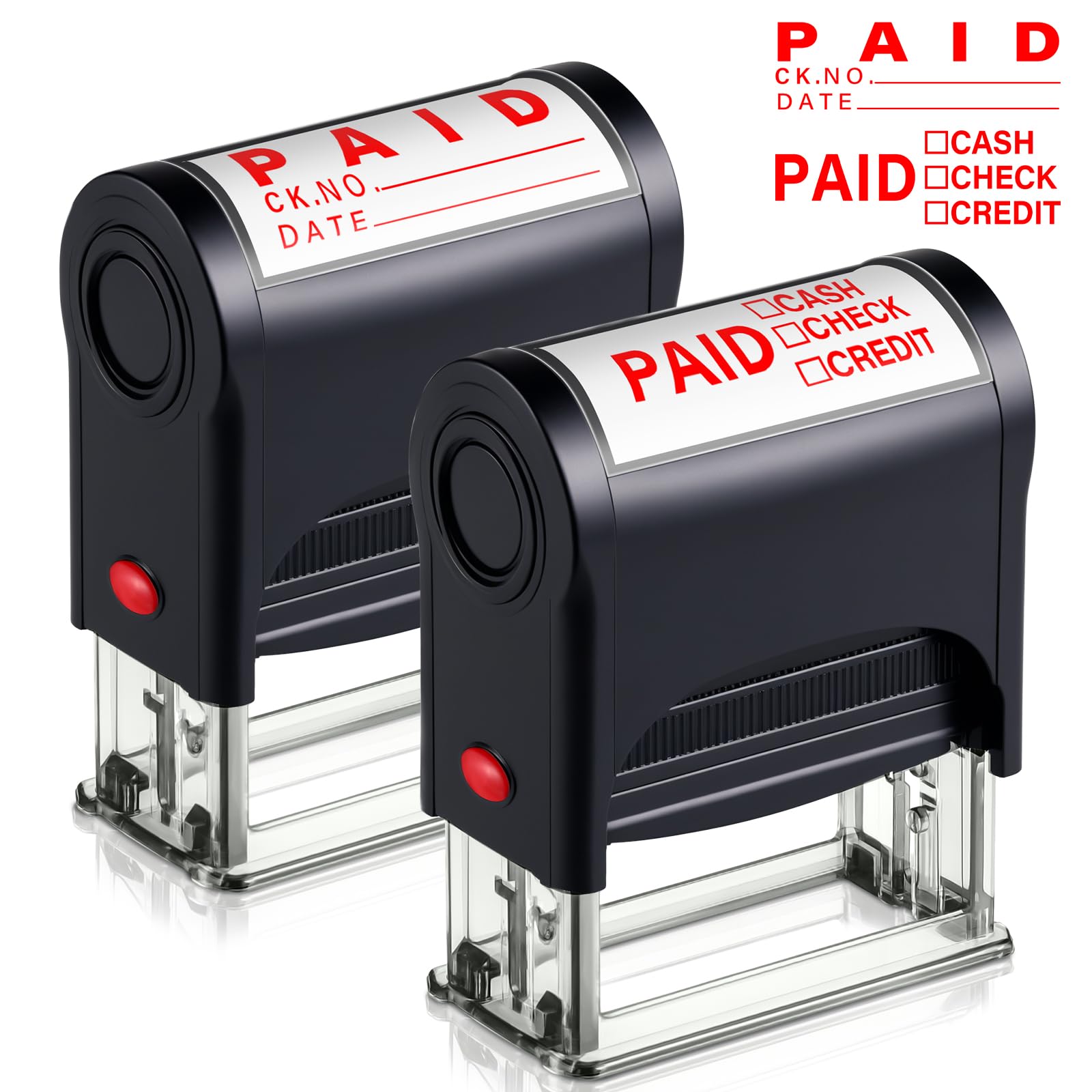 Amazon.com : Feifeiya 2 Pcs Self Inking Rubber Stamps Office Stamps for ...