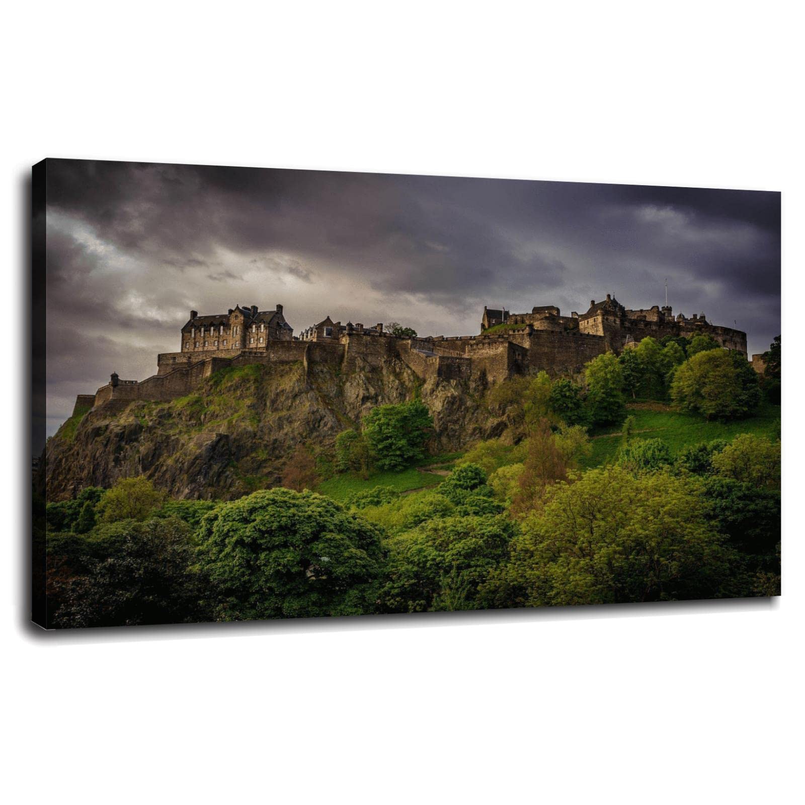Amazon.com: SSDDKL Edinburgh Castle Scotland Poster Canvas Prints Wall ...