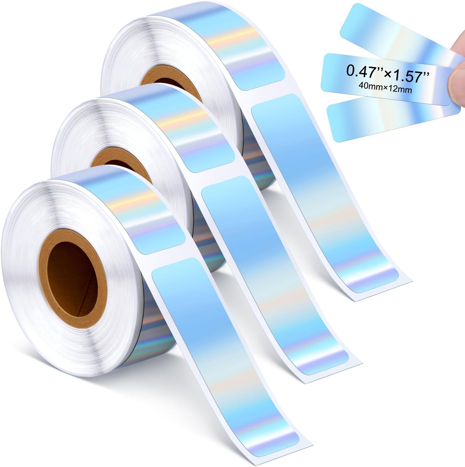 Amazon.com : Janlaugh 3 Rolls Adhesive Reflective Label Paper ...