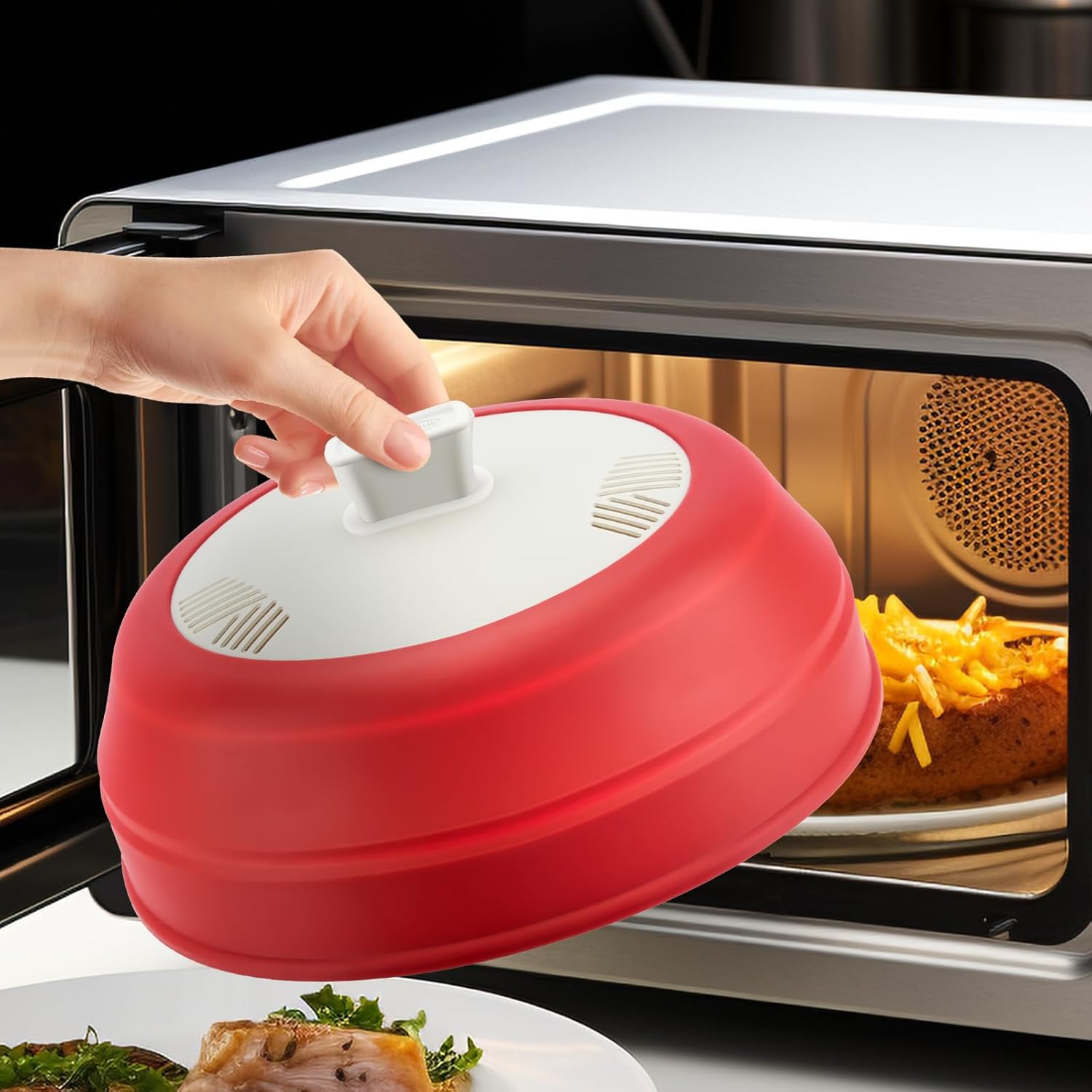 Amazon.com: Maywe Tanso Collapsible Microwave Cover for Food,Large 11 ...