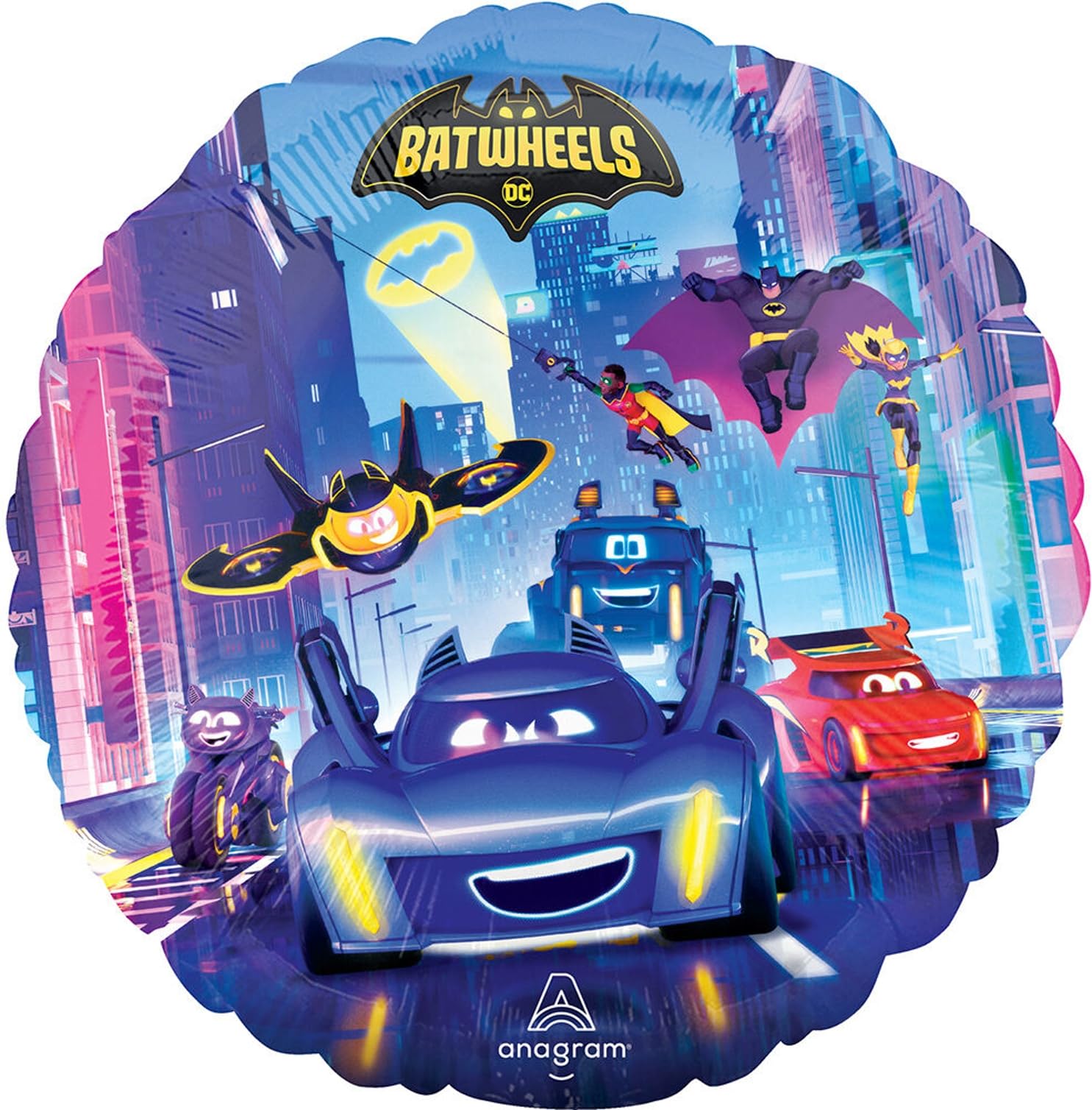 Batman Balloon Anagram Batwheels Birthday Party Supplies 16 Pc Bat ...