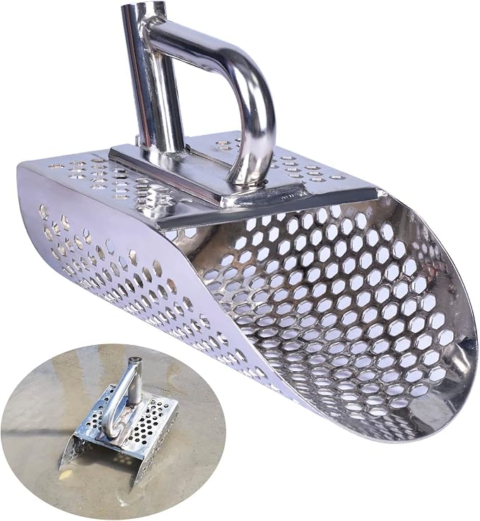 Plutohiker Sand Scoop for Metal Detecting, Stainless Steel Shovel Scoop ...
