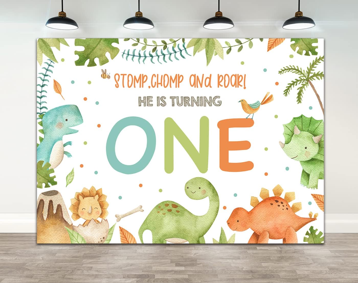 Amazon.com : Ticuenicoa 7×5ft Dinosaur Baby Shower Backdrop Cartoon ...