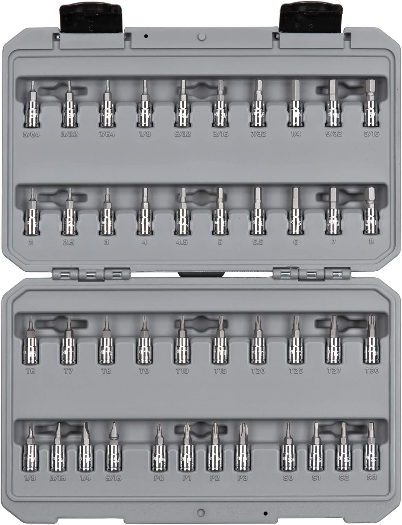 TEKTON 1/4 Inch Drive Hex, Torx, Phillips, Slotted, Square Bit Socket ...