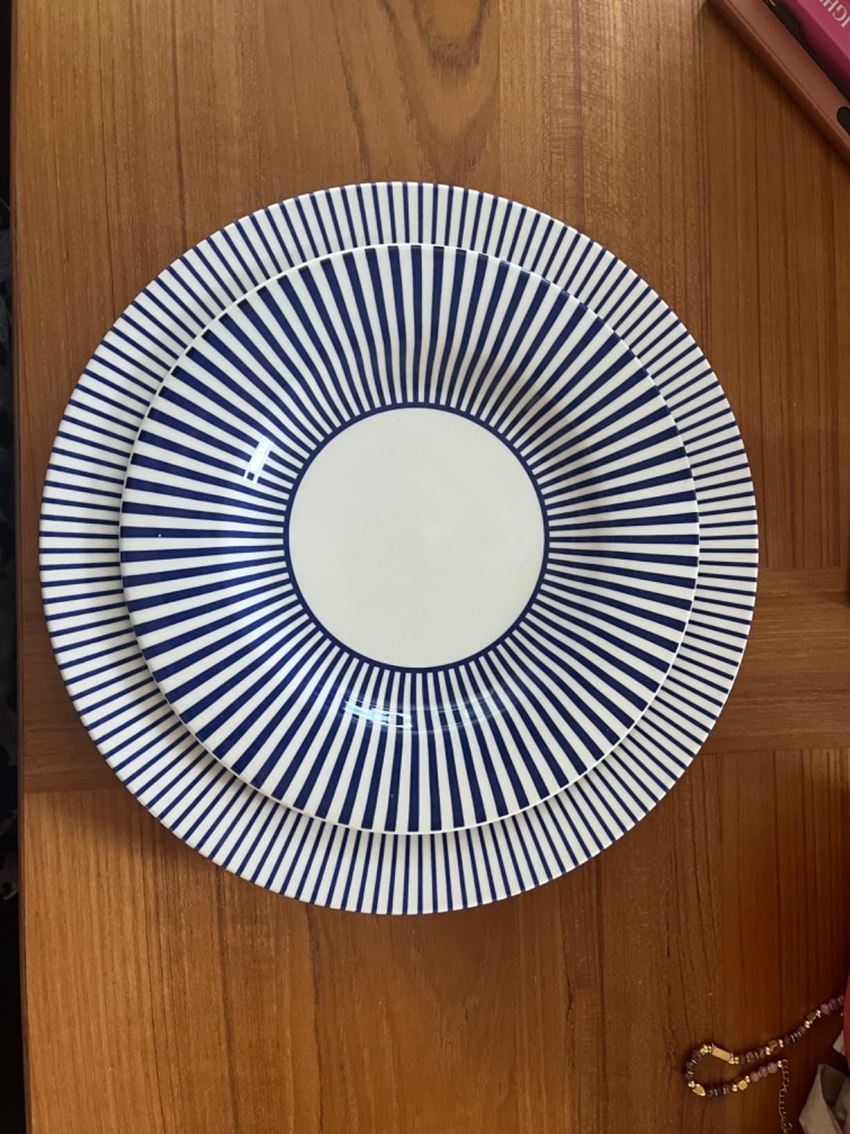 Amazon.com: Spode Steccato Collection - 11" Dinner Plate, Stripe Cobalt Blue | Made of Fine ...