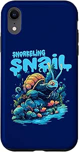 Amazon.com: iPhone XR Snorkeling Snail Underwater Adventure Blue ...