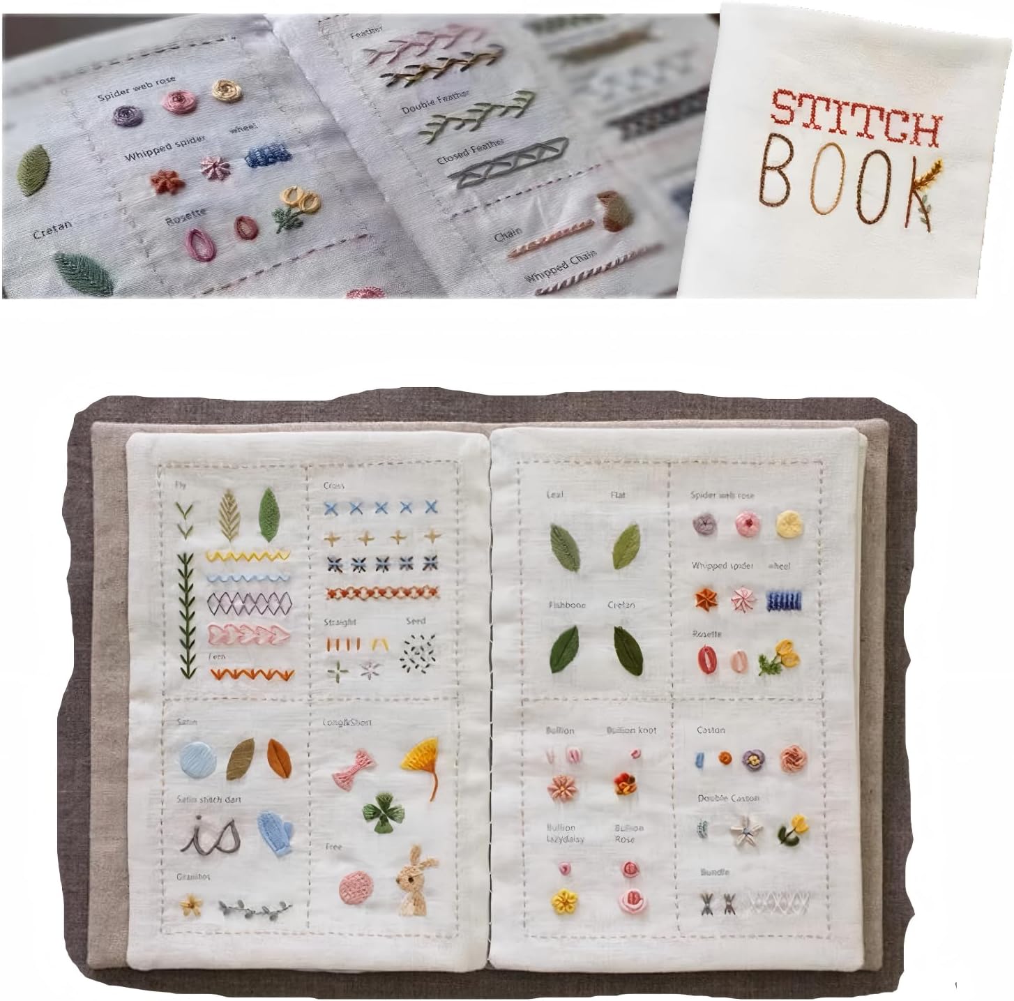 Amazon.com: Embroidery Stitch Book for Beginners – DIY Sewing Book with ...