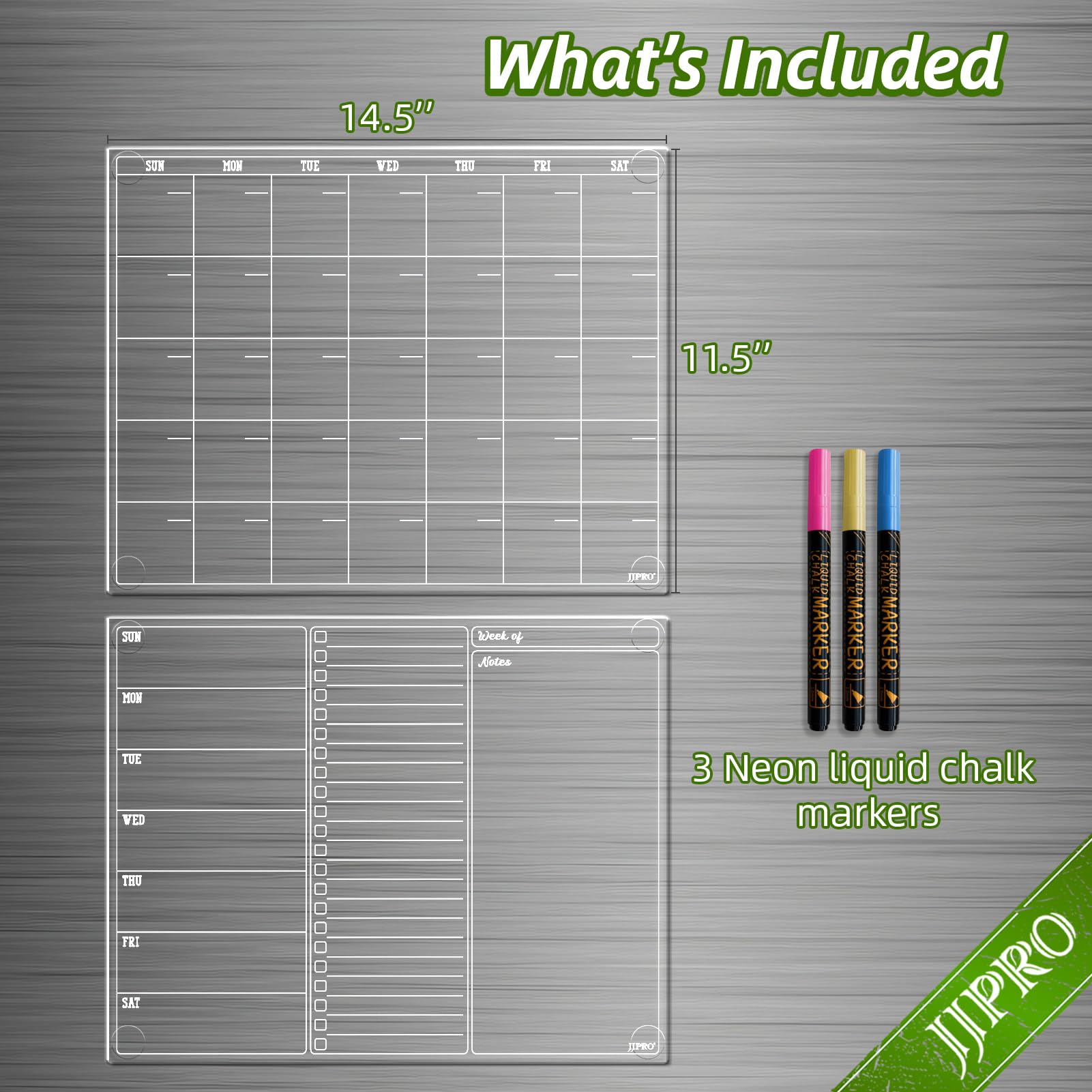 Snapklik.com : Non-Magnetic Dry Erase Calendar For Fridge, Monthly ...