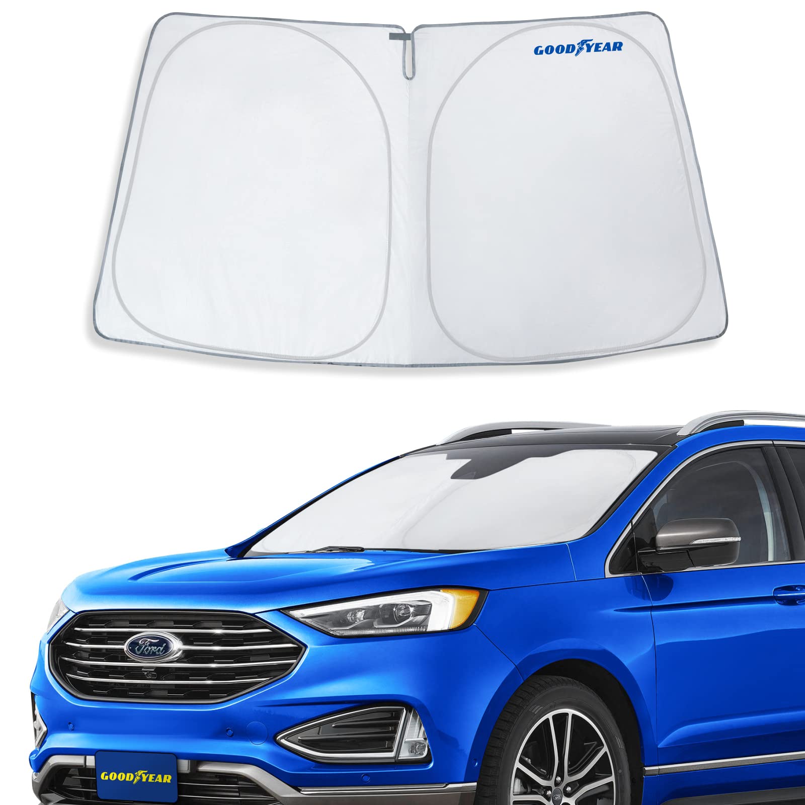 Amazon.com: Goodyear Foldable Windshield Sun Shade for Ford Edge 2015 ...