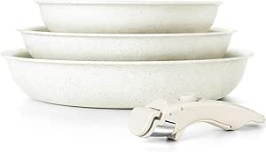 Amazon | MICHELANGELO ミケランジェロ フライパン セット 4点 IH·ガス火対応 フライパン 20cm・24cm・28cm 取っ手のとれる 軽量 IH対応 焦げ付かない ...