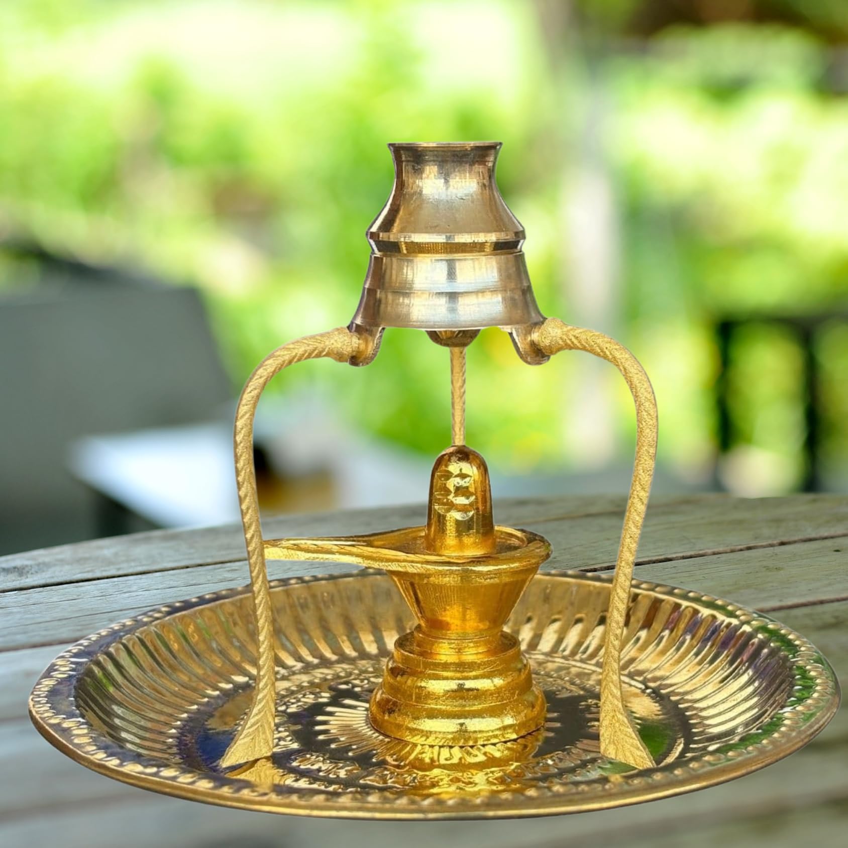 Salvus APP SOLUTIONS Divine Pooja Set: Metal Shivling, Brass Shivling ...