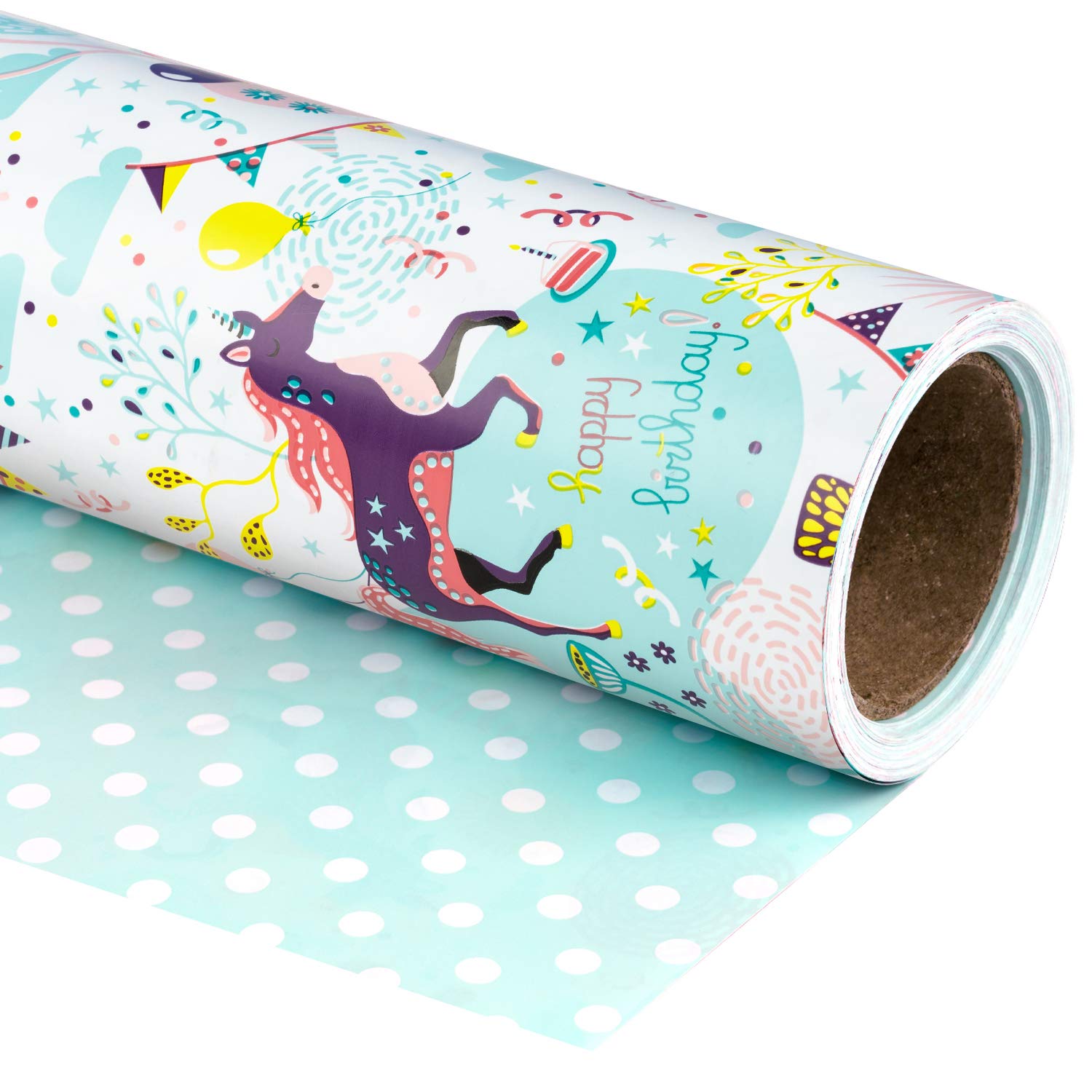 Snapklik.com : WRAPAHOLIC Reversible Wrapping Paper - 24 Inch X 65.6 ...