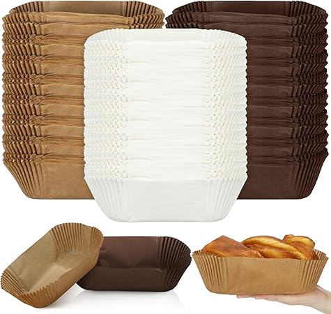 Amazon.com: Skyygemm 300 Pcs Loaf Bread Baking Liners Disposable Paper ...