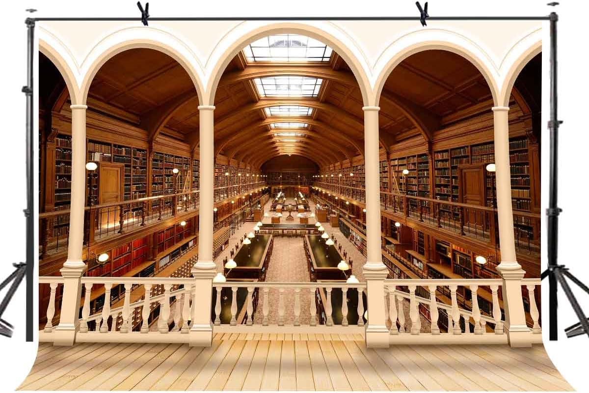 Amazon.com : LYLYCTY 7X5ft Museum Backdrop Luxury Book Art Museum ...
