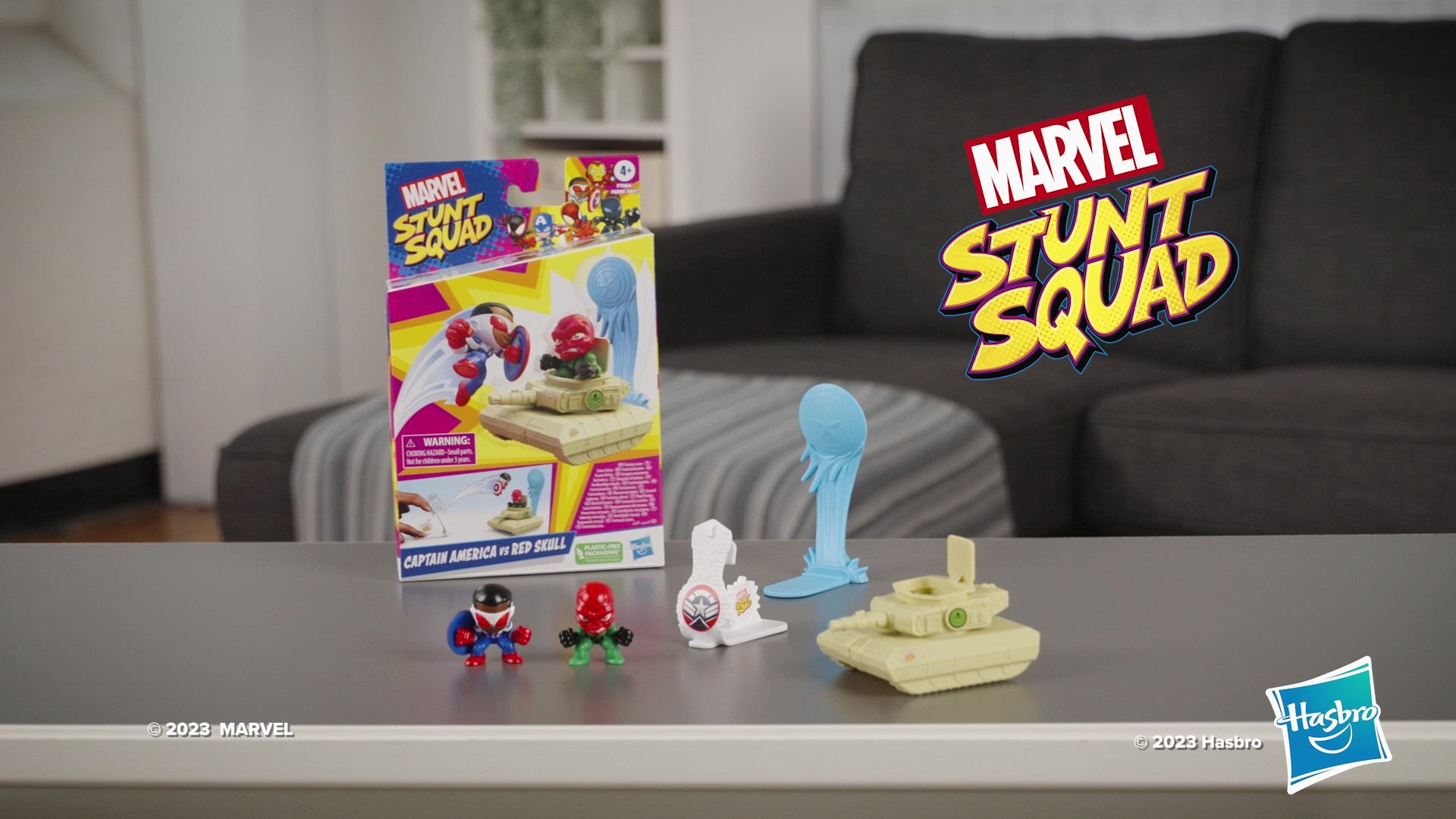 Watch Marvel Stunt Squad Captain America vs. Red Skull Playset on ...
