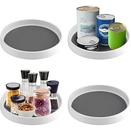 Amazon.com - 4PCS,10 Inch Non-Skid Lazy Susan Organizers-Turntable Rack ...