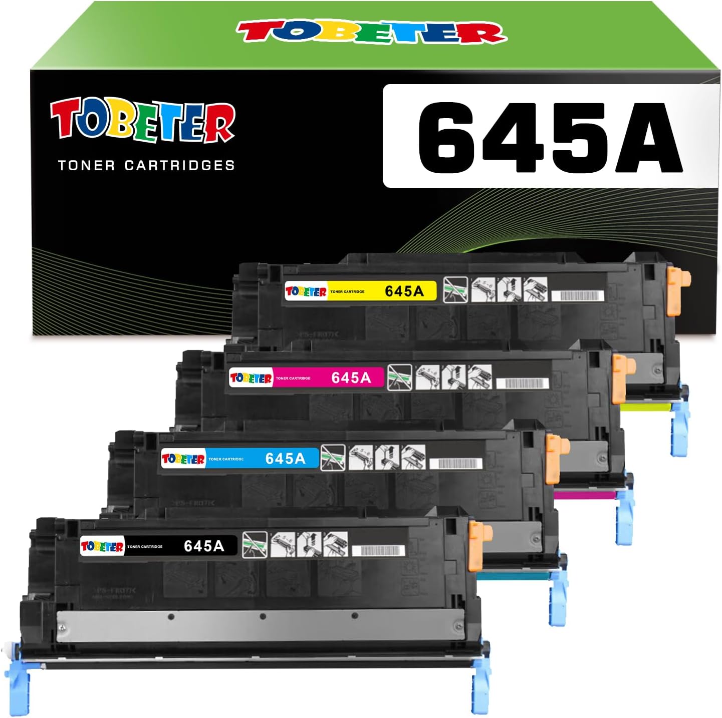 Amazon.com: ToBeter Remanufactured 645A Toner Replacement for HP 645A ...