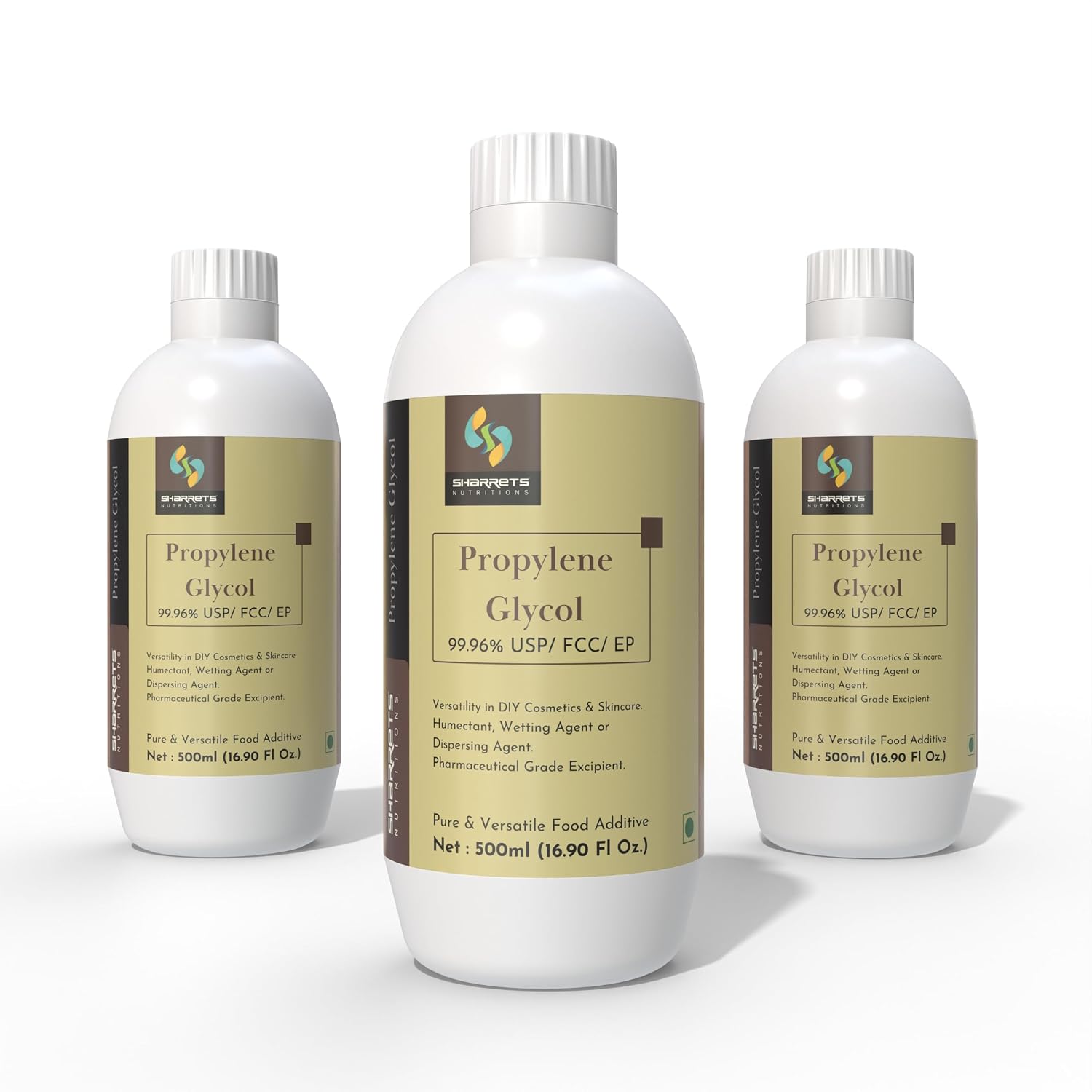 Sharrets Propylene Glycol usp food grade liquid, 3 x 500ml for Soap ...