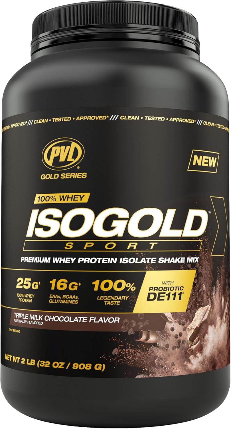 Amazon.com: PVL Gold Series - 100% Whey ISOGOLD Sport - Premium Whey ...
