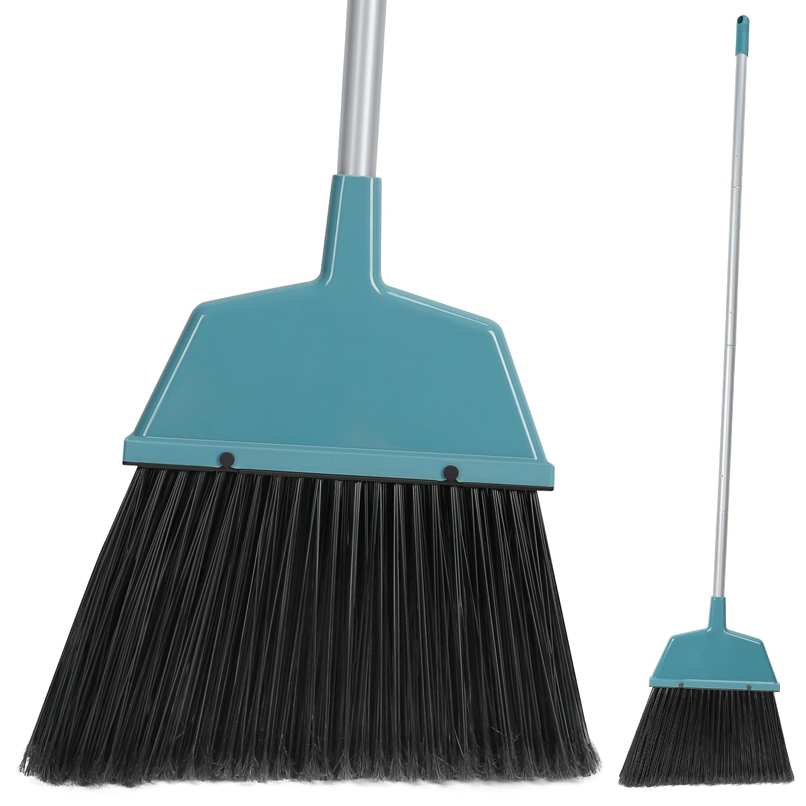 Amazon.com: Long Stiff Bristle Brooms for Sweeping Indoors, Angle ...