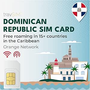 Amazon.com: travSIM Dominican Republic SIM Card | Orange Network | 10 ...