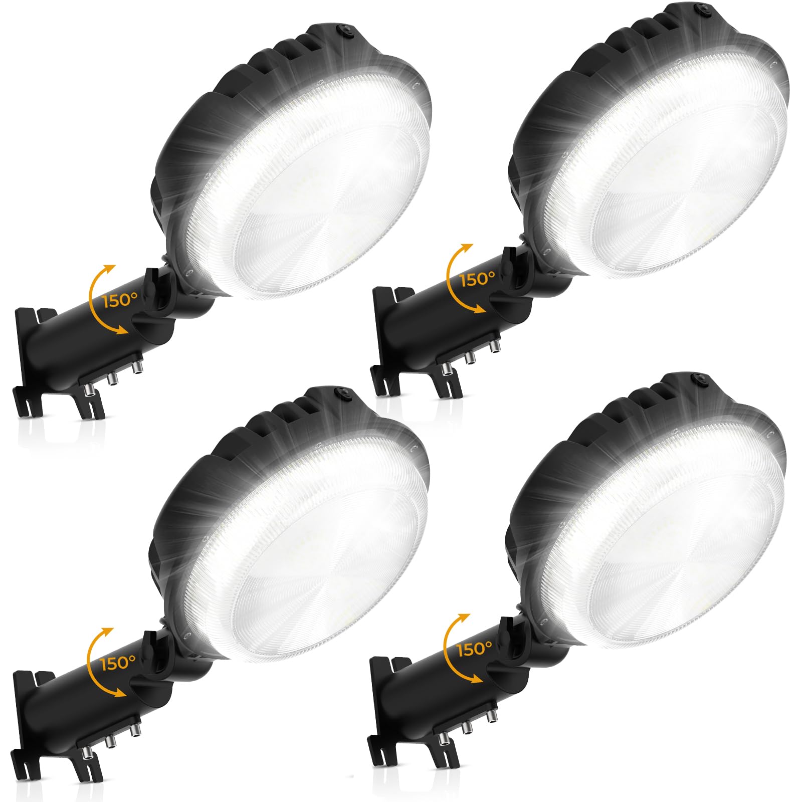 LED Barn Light 4 Packs, 150W 20000LM Yard Area Lights Dusk to Dawn ...