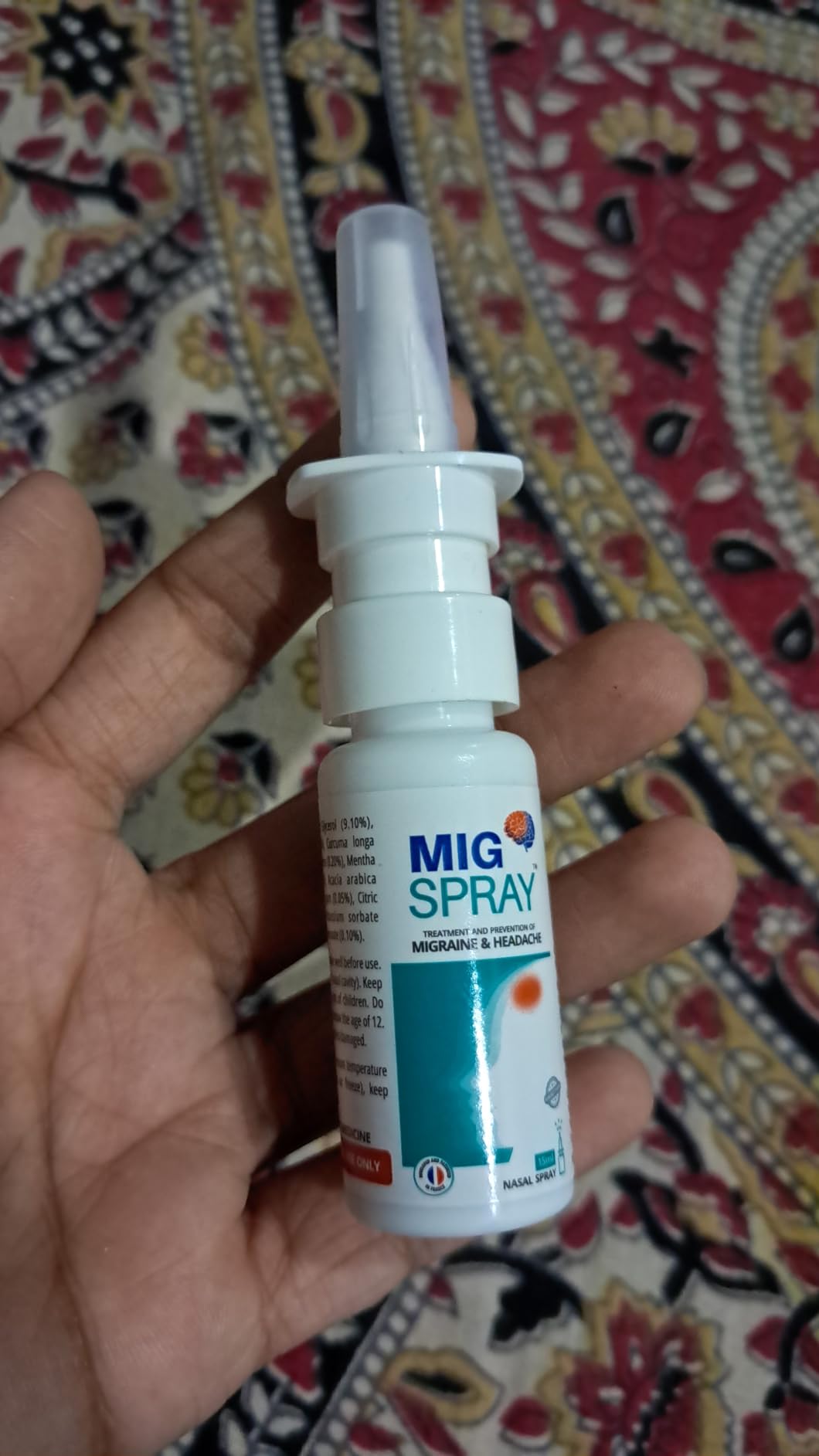 Instant Migraine Headache Pain Relief With Migspray Medicine | Migraine ...