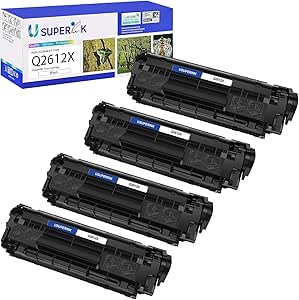 Amazon.com: SuperInk Replacement Q2612X 12X Toner Cartridge Compatible for Printer 1010 1012 ...