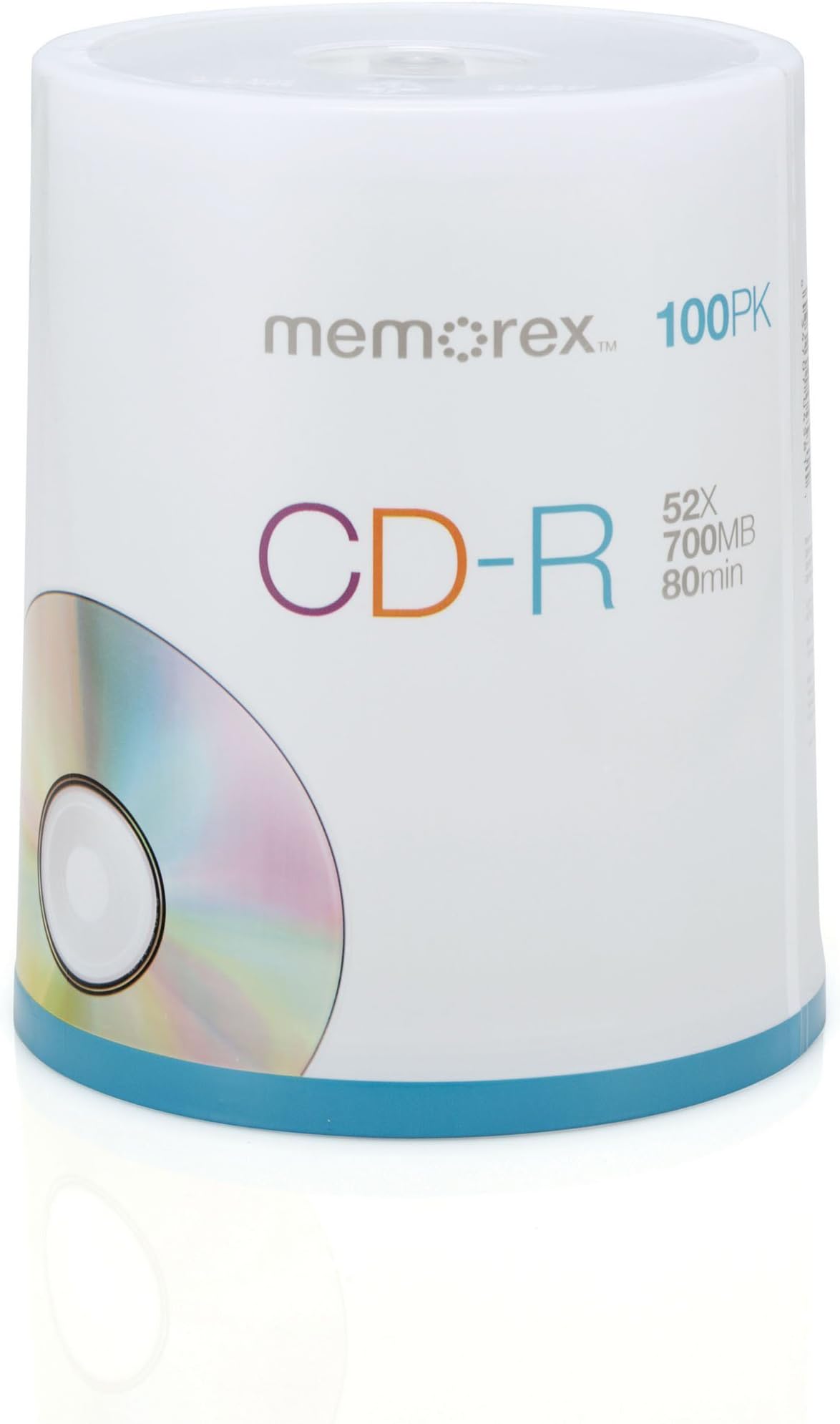 Amazon.com: Memorex 700MB/80-Minute 52x CD-R Media 100-Pack Spindle ...