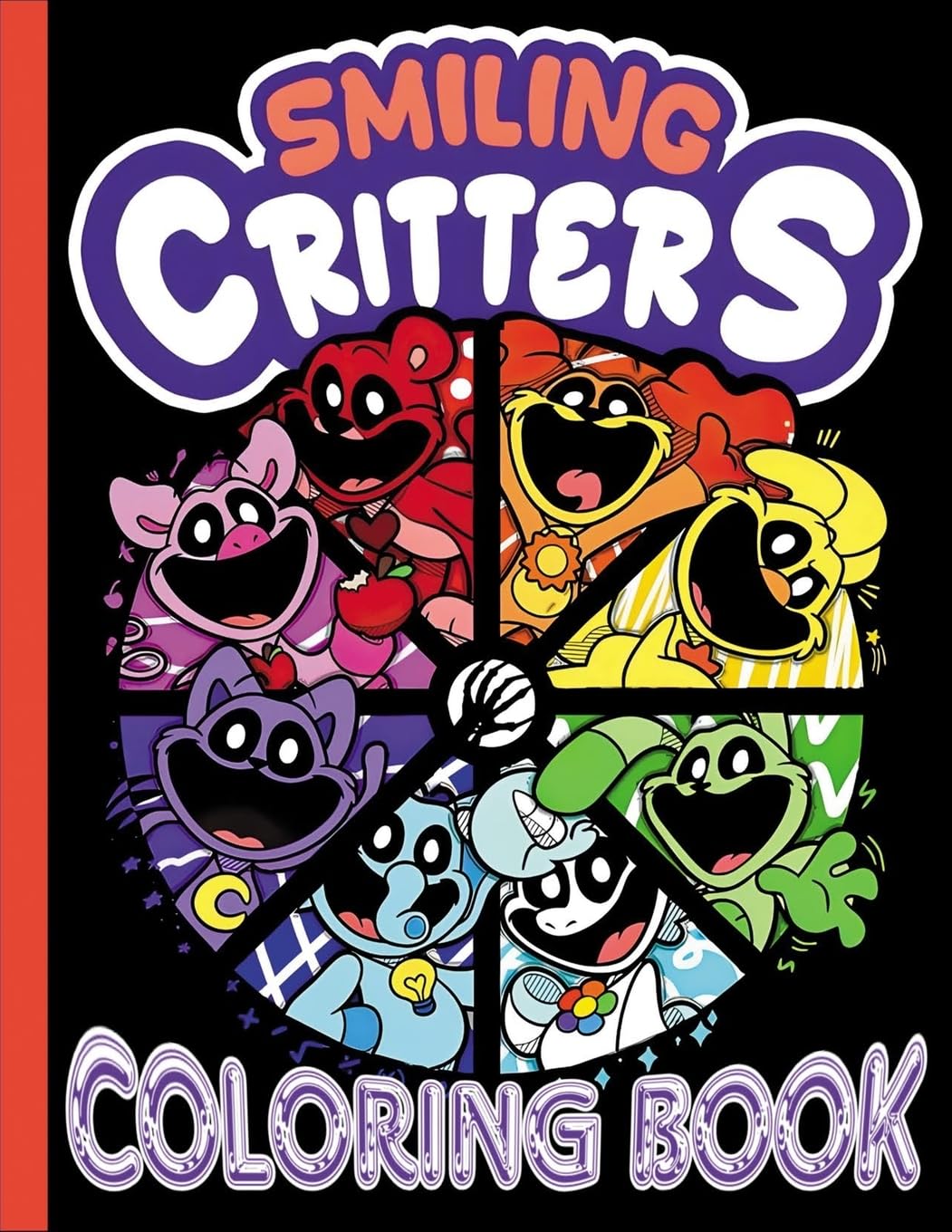 smiling critters coloring book: Beautiful Design for Kids Boys Girls ...