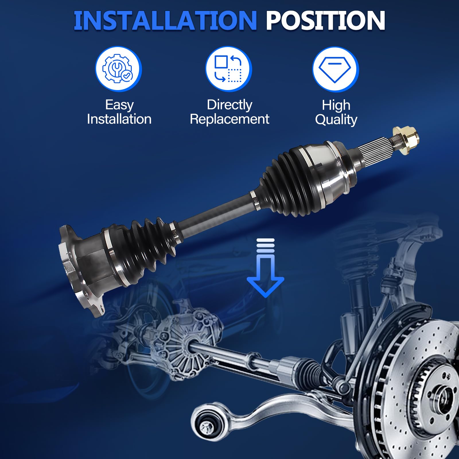 Saab 900 Axle Boots Pair Of Front Outer CV Joint Boot Kits For Saab 900 ...