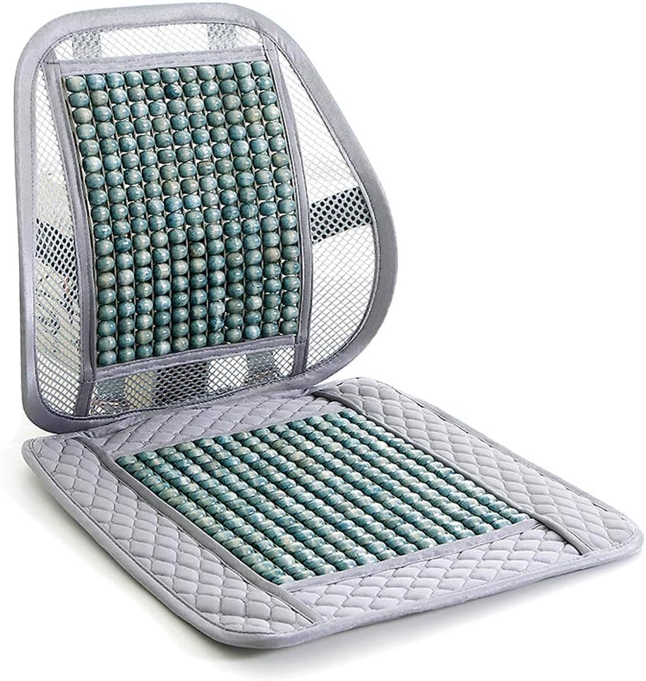 Amazon.co.jp: Cool Heat Protection Backrest Cushion, Wood Ventilation ...