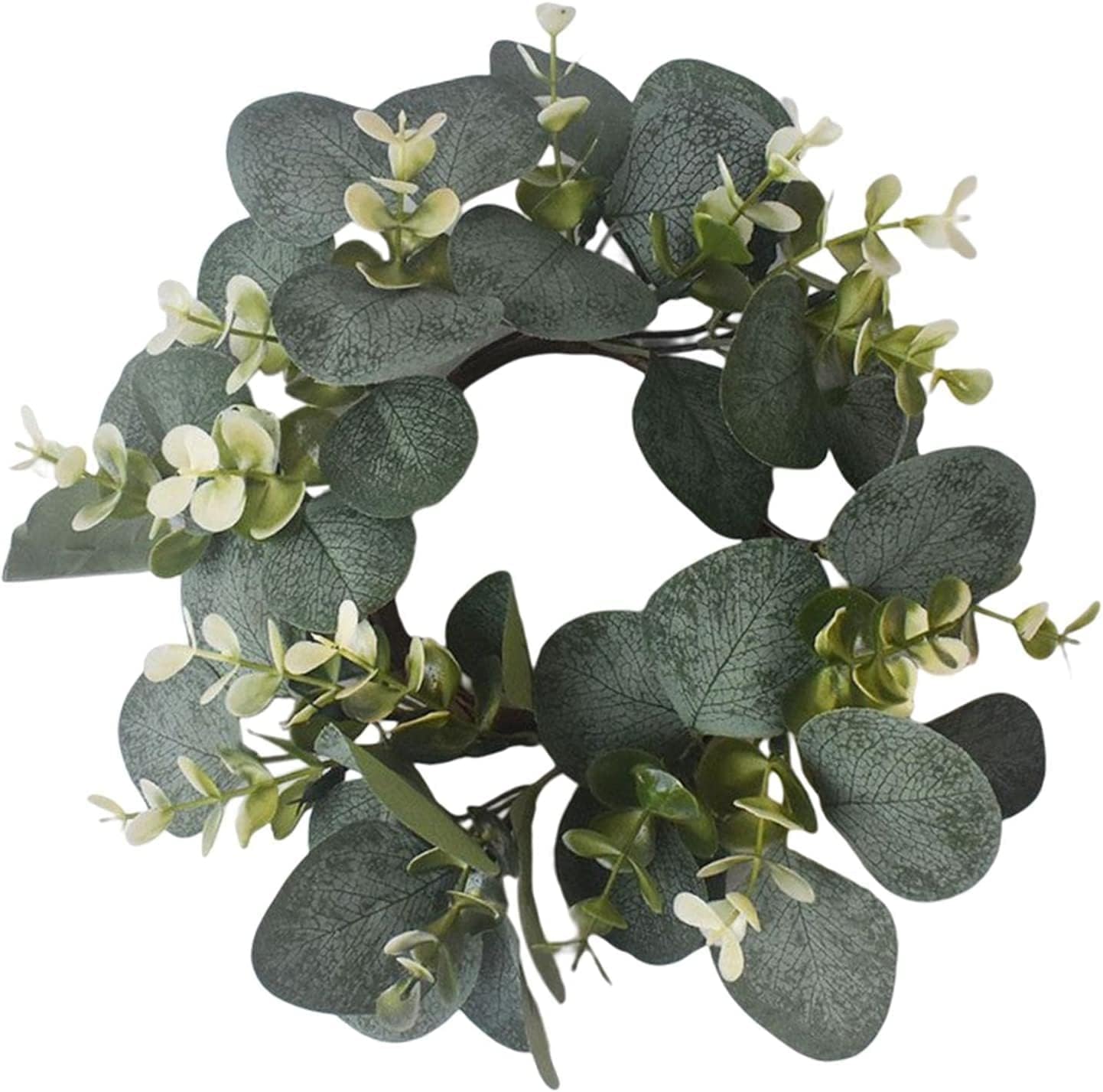 Amazon.com: Mini Simulation Wreath Candle Rings Wreaths Artificial ...