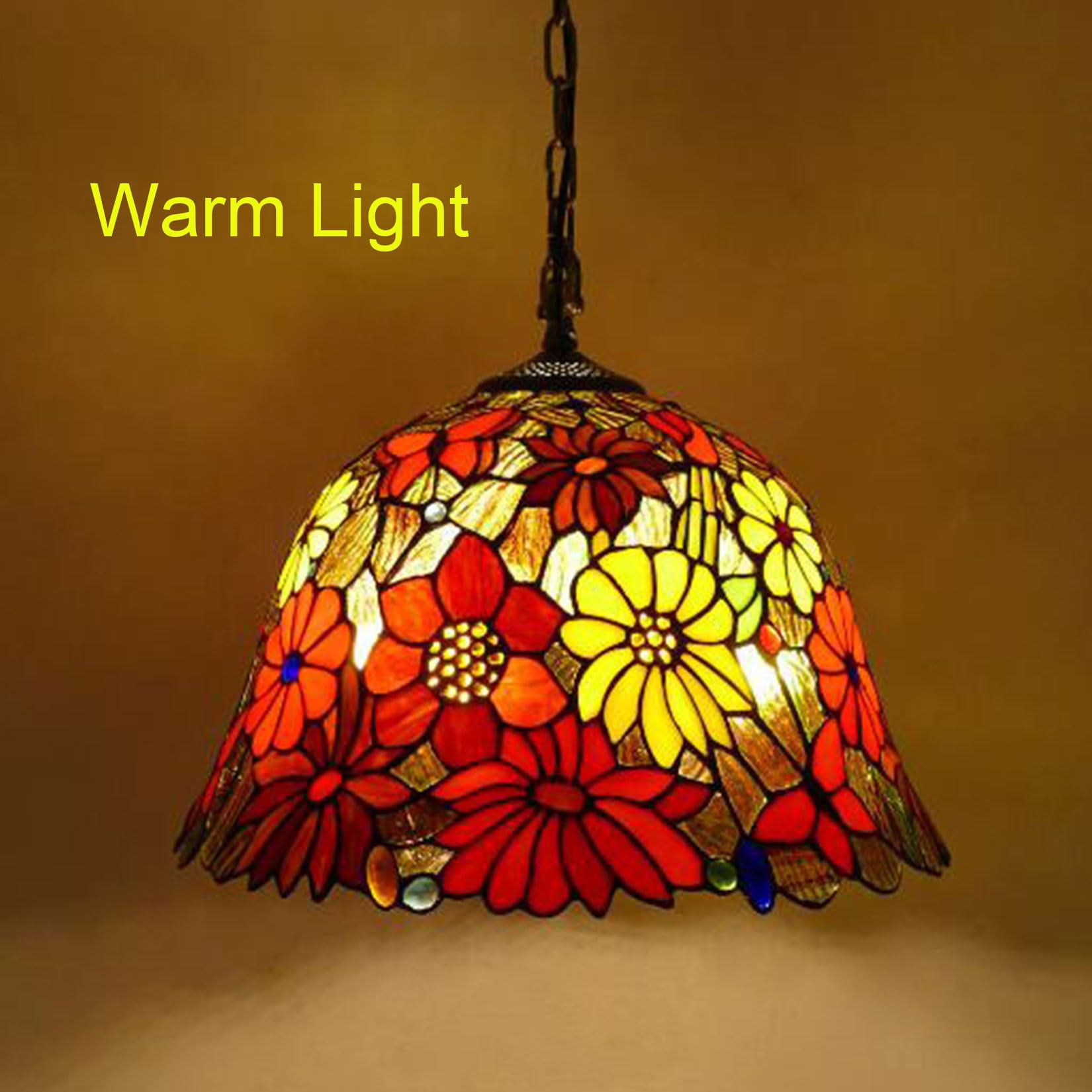 Daisy Lamp Shade Brown Glass