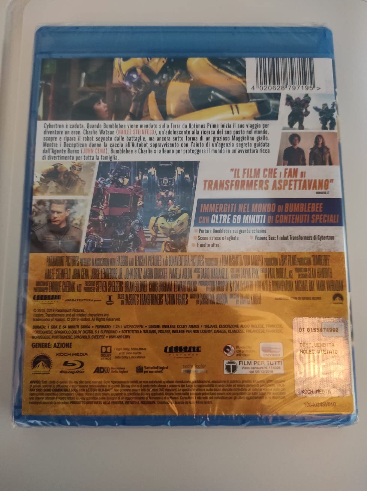 Bumblebee (4K Ultra-HD) (+ Blu-ray 2D): Amazon.it: Cena, John ...