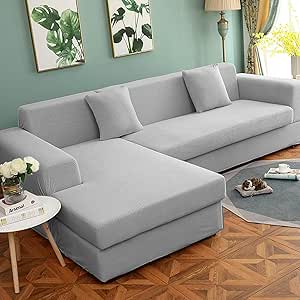Amazon.com: SORECI Full-Wrapped Universal Stretch Sofa Cover, Couch ...