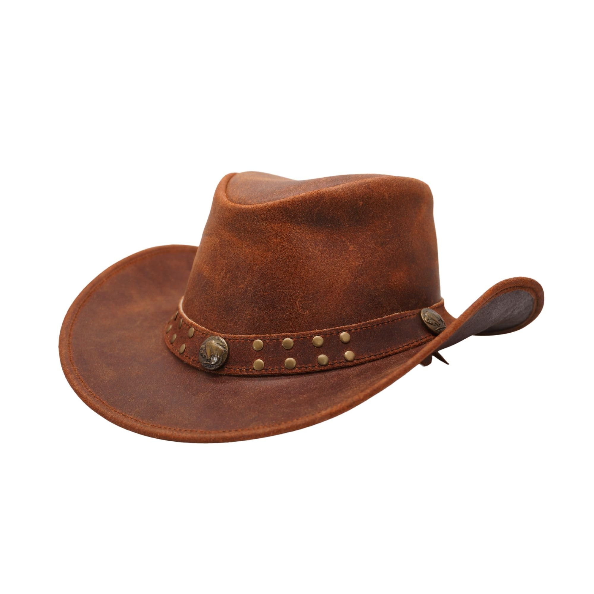 Snapklik.com : Premium Australian Style Leather Cowboy Hat Shapeable ...
