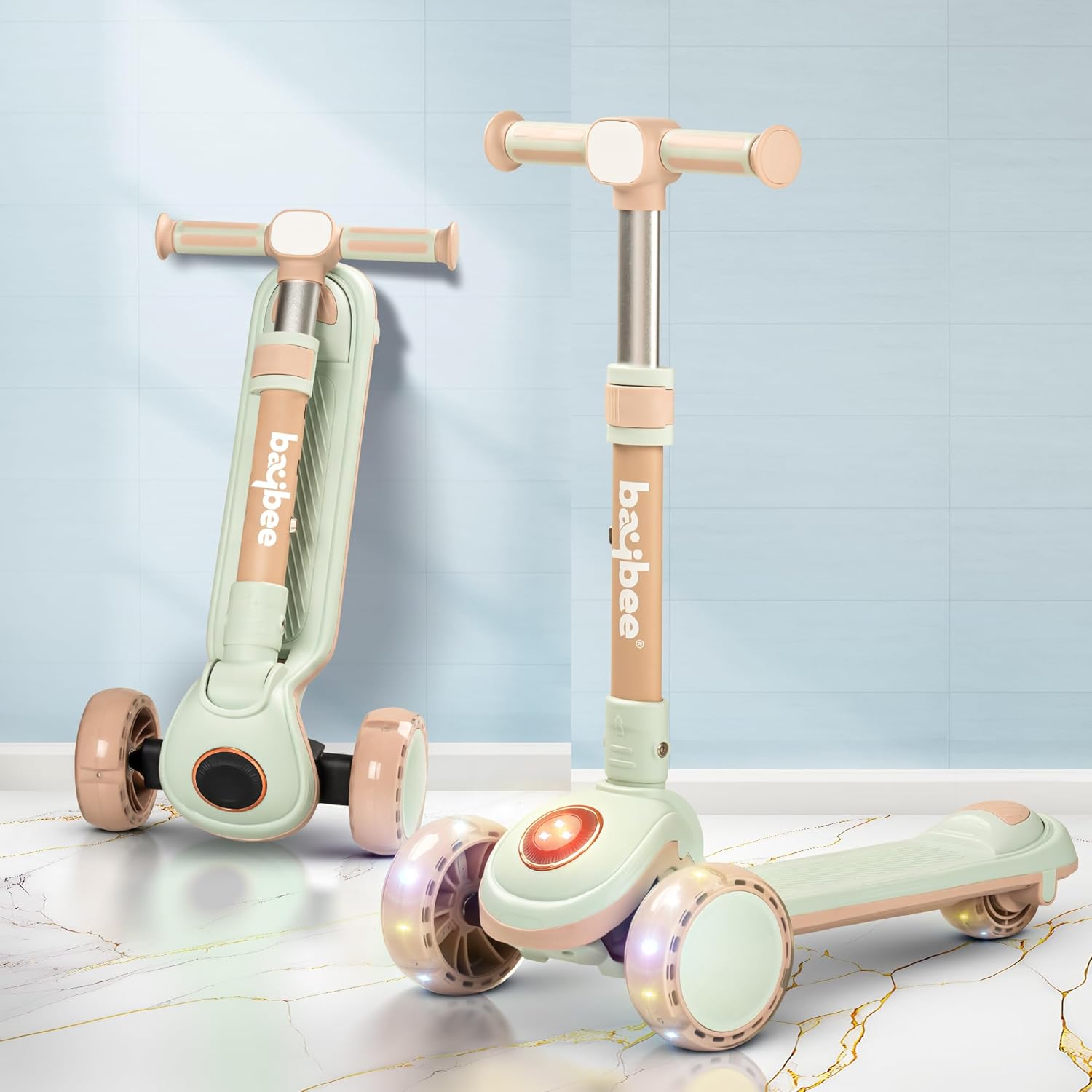 Baybee Taz Skate Scooter for Kids, Smart 3 Wheel Kids Scooter with ...