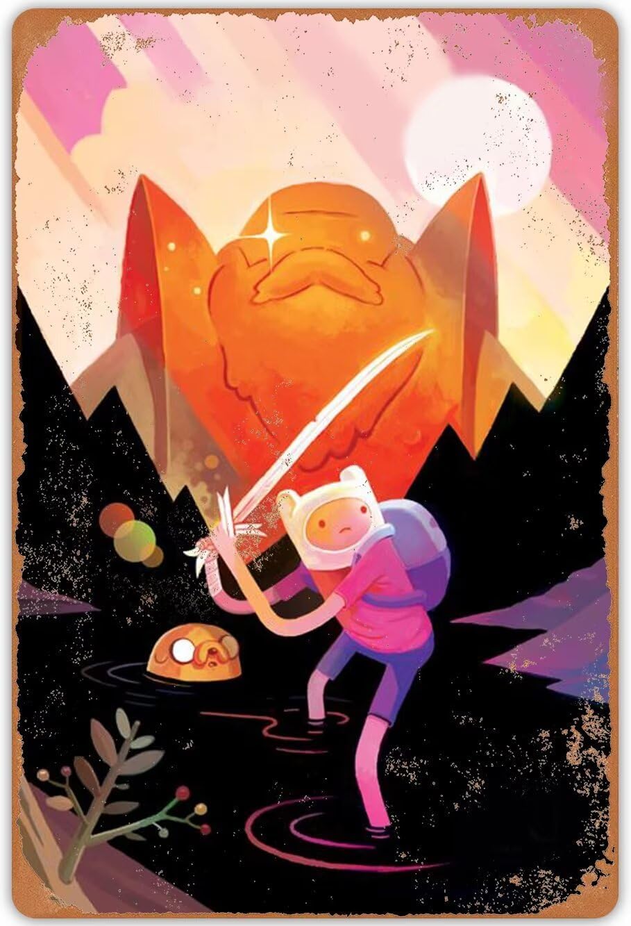 Amazon.com: Retro Adventure-Time Paintings Canvas Wall Art Comedy TV ...