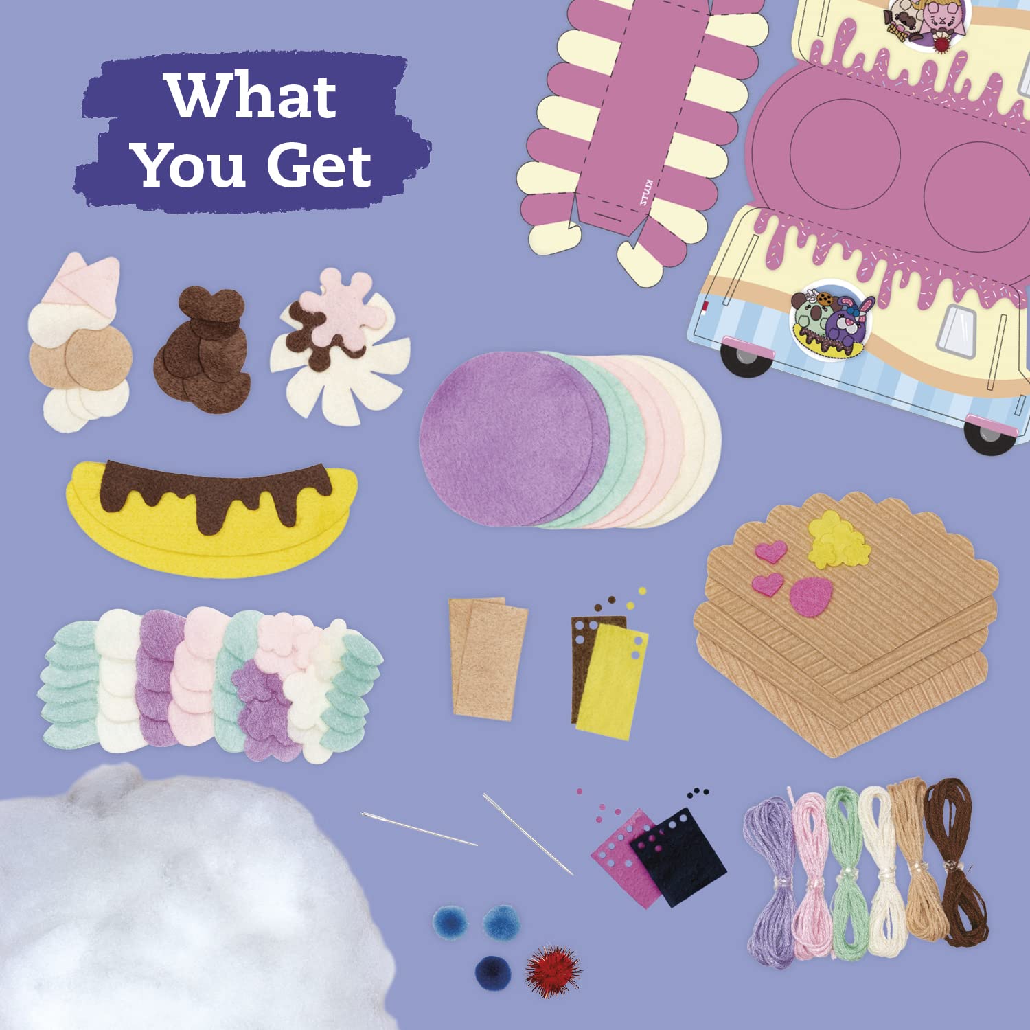 Snapklik.com : Sew Your Own Ice Cream Animals