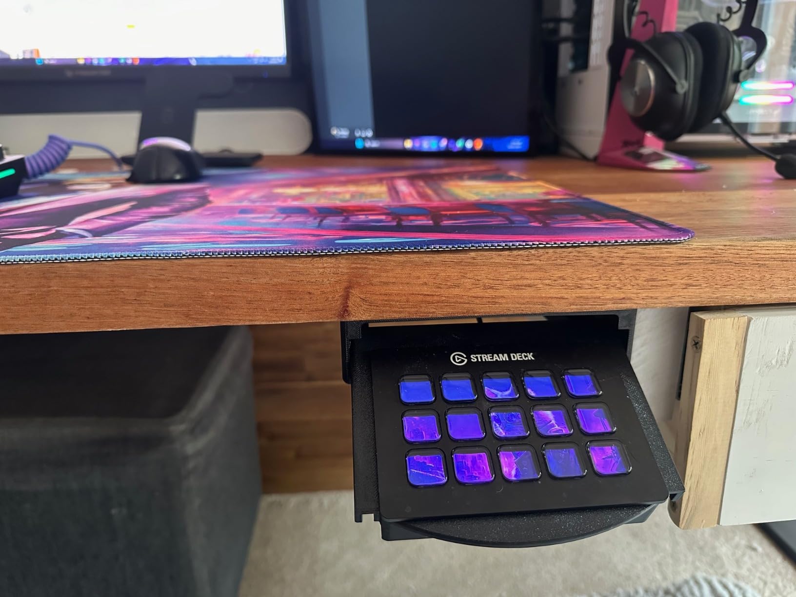 Under Desk Mount for Elgato Stream Deck MK.2 15 Key : Amazon.com.au ...