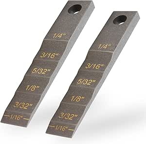 Amazon.com: 2 PCS 2130 Small Pipe Spacer Wedge Stepped Guage, (3/4" x 4 ...